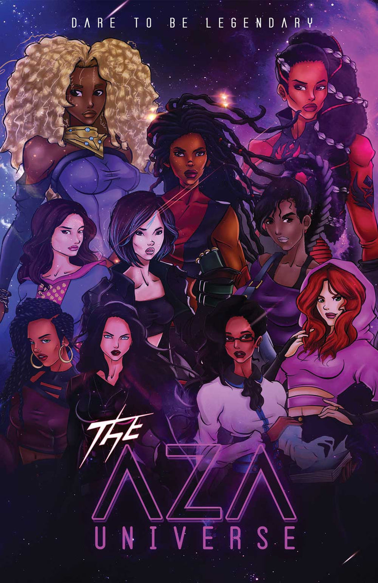 Aza Comics Aza Universe Superheroes Cool Poster