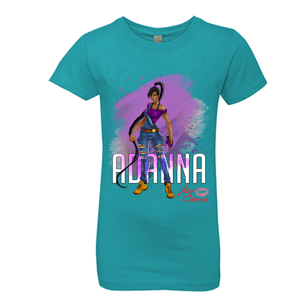 Aza Comics Adanna Girls' Princess Superhero Tee
